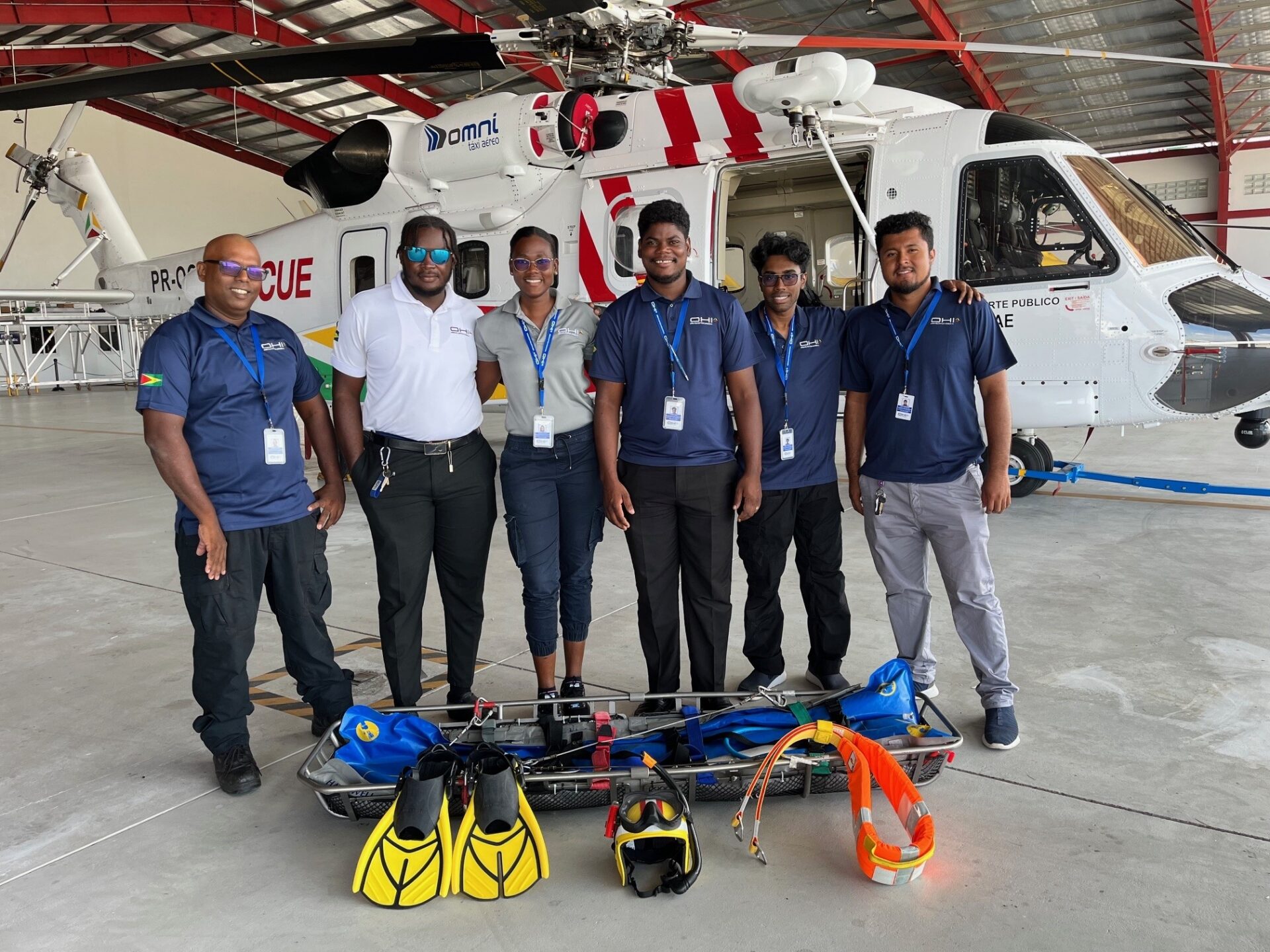 Omni Helicopters trains Guyana´s first SAR rear crew | Helicopter Investor